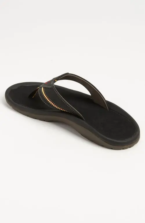 Olukai Kia'i Ii Flip Flop - Black/ Black
