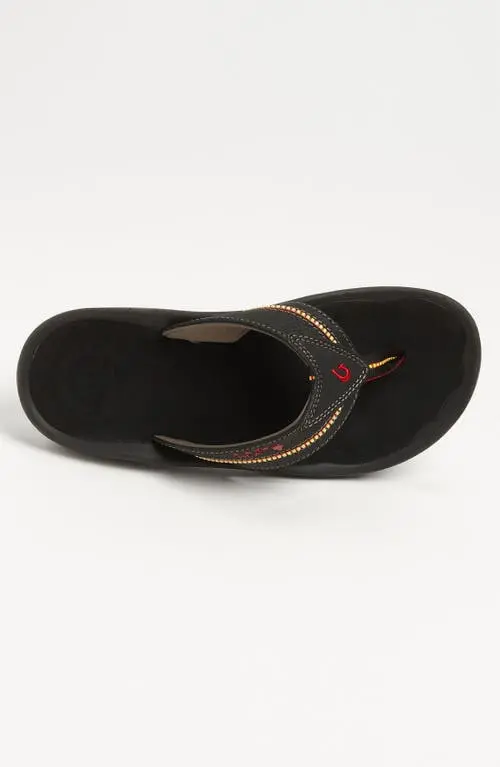 Olukai Kia'i Ii Flip Flop - Black/ Black