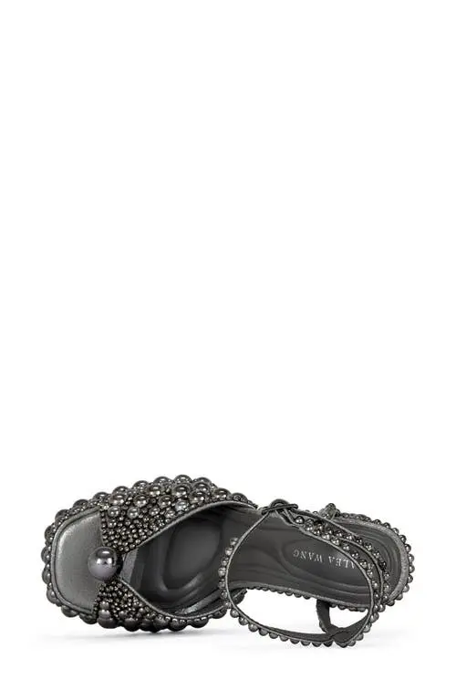 AZALEA WANG Astrella Platform Sandals - Gunmetal