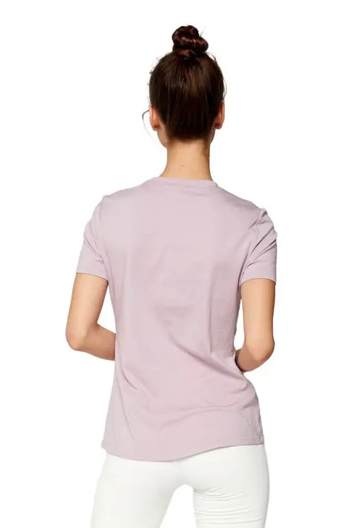REBODY Pima Go Short Sleeve Top - Stone Mauve