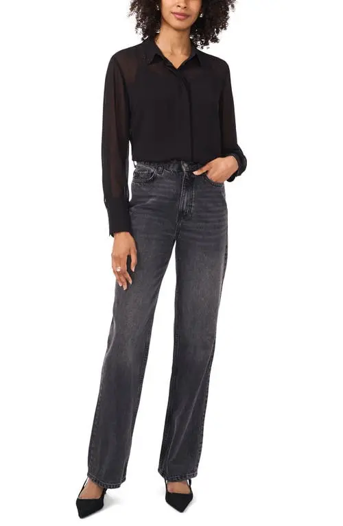 Vince Camuto Bead Detail Button-up Shirt
