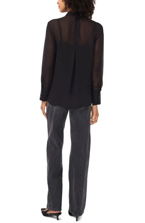 Vince Camuto Bead Detail Button-up Shirt