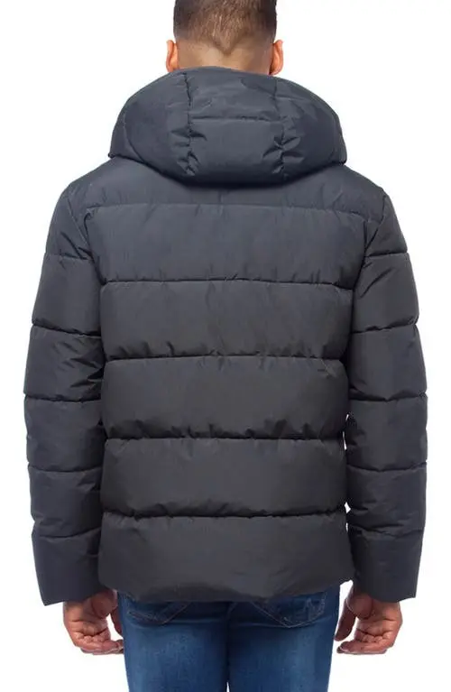 ROKKA&ROLLA Heavyweight Puffer Jacket - Black Stone