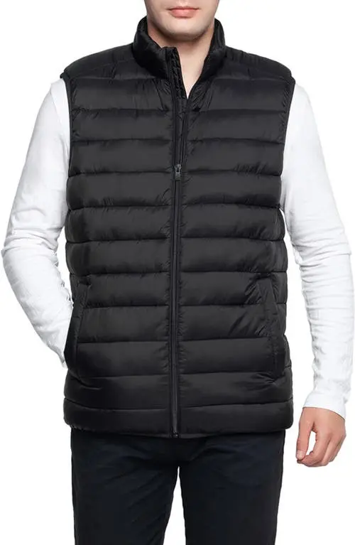 ROKKA&ROLLA Lightweight Puffer Vest - Black