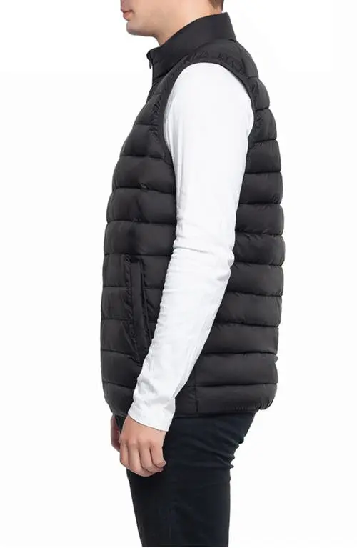 ROKKA&ROLLA Lightweight Puffer Vest - Black