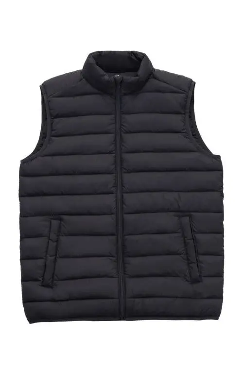 ROKKA&ROLLA Lightweight Puffer Vest - Black
