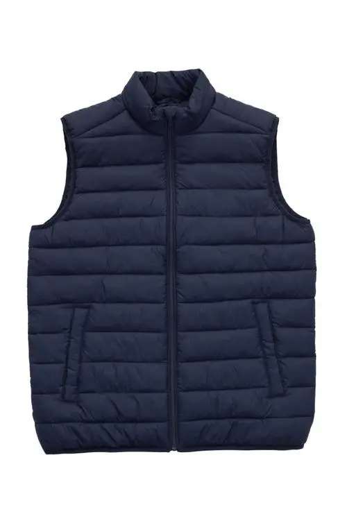 ROKKA&ROLLA Lightweight Puffer Vest - Navy