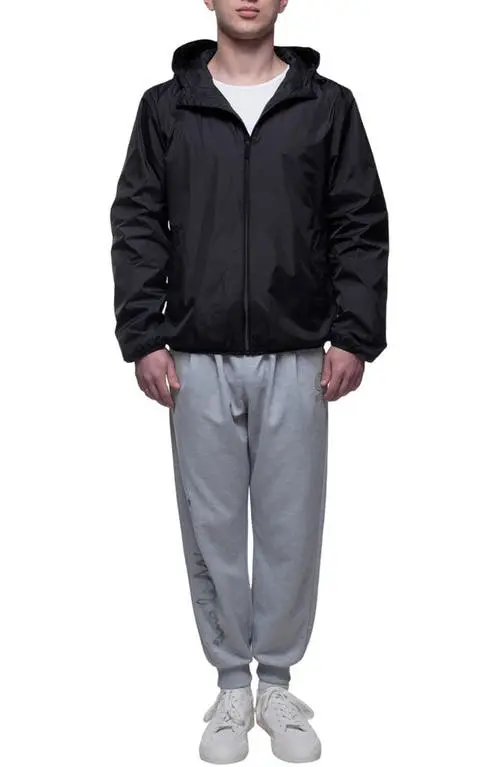 ROKKA&ROLLA Packable Windbreaker - Black
