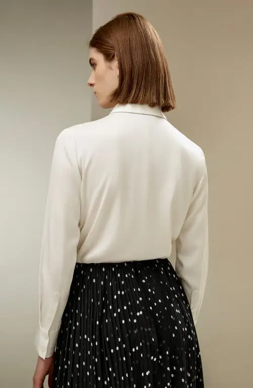 Lilysilk Beaded Chain Silk Shirt
