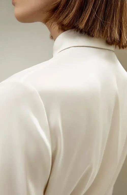 Lilysilk Beaded Chain Silk Shirt