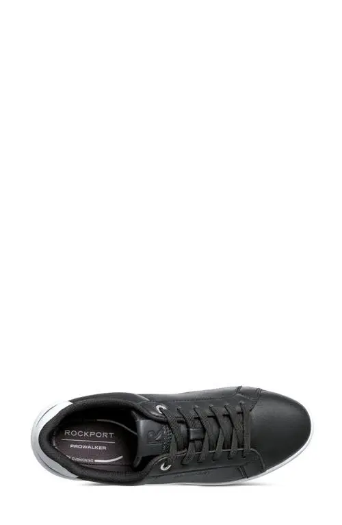 Rockport Elara Leather Sneakers - Black