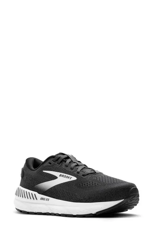 Brooks Ariel Gts 24 Athletic Sneakers - Ebony/black/white