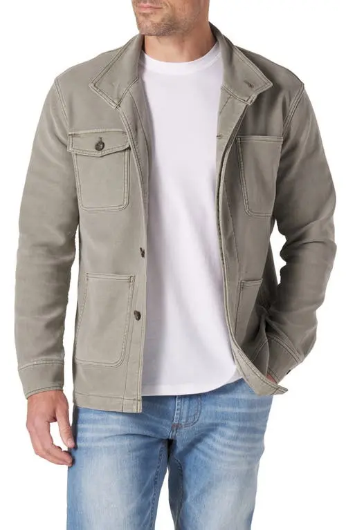 THE NORMAL BRAND Comfort Terry Cloth Chore Coat - Moss