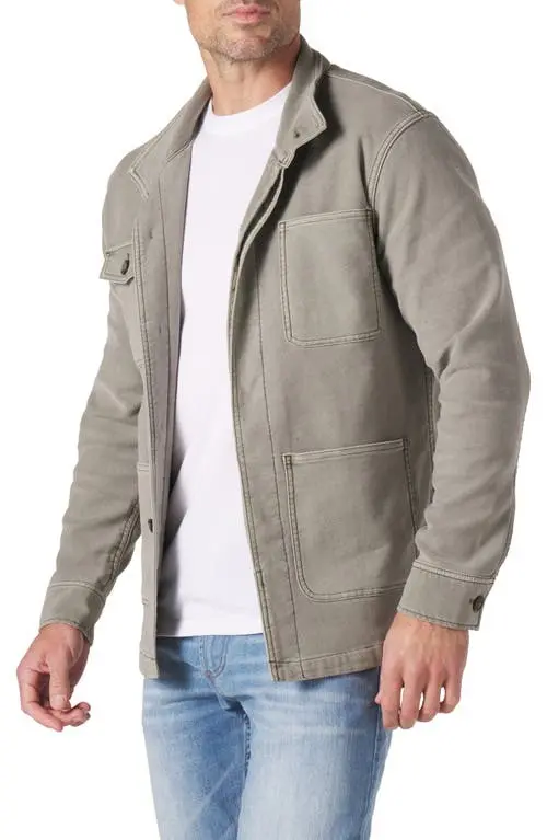 THE NORMAL BRAND Comfort Terry Cloth Chore Coat - Moss