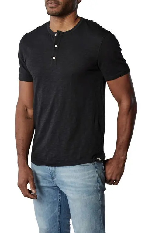 THE NORMAL BRAND Legacy Cotton Henley - Black