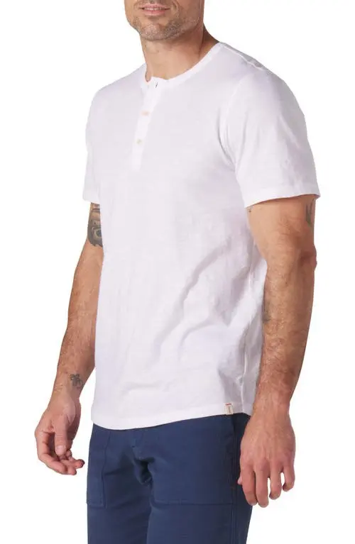 THE NORMAL BRAND Legacy Cotton Henley - White