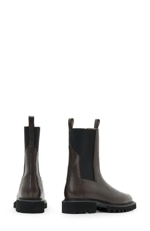 ALLSAINTS Hallie Lug Sole Chelsea Boots - Brown