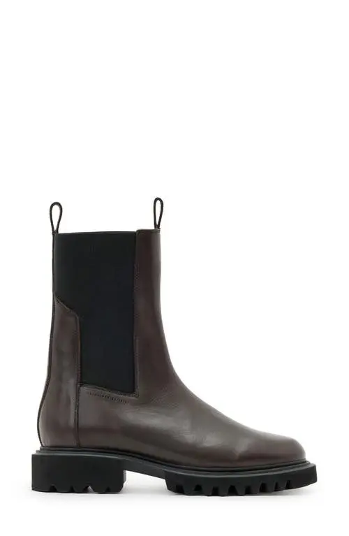 ALLSAINTS Hallie Lug Sole Chelsea Boots - Brown