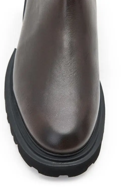 ALLSAINTS Hallie Lug Sole Chelsea Boots - Brown