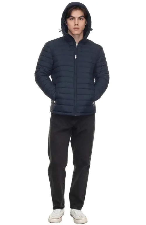 ROKKA&ROLLA Midweight Puffer Jacket - Navy