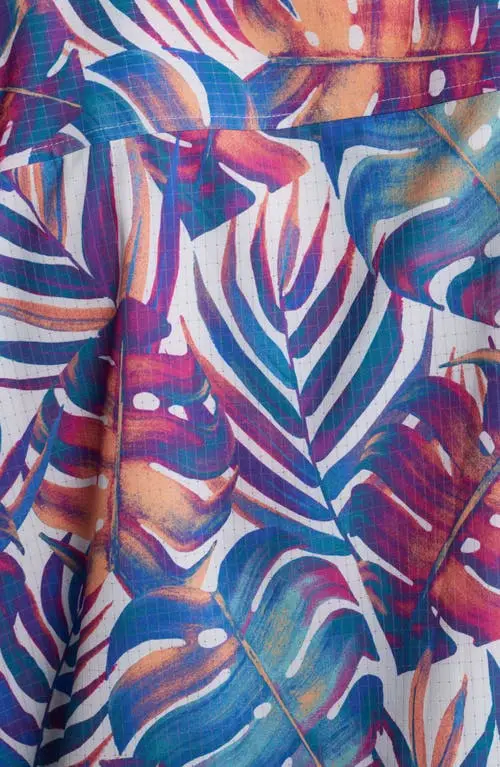 Tommy Bahama Bahama Coast Monarch Monstera Short Sleeve Performance Button-up Shirt