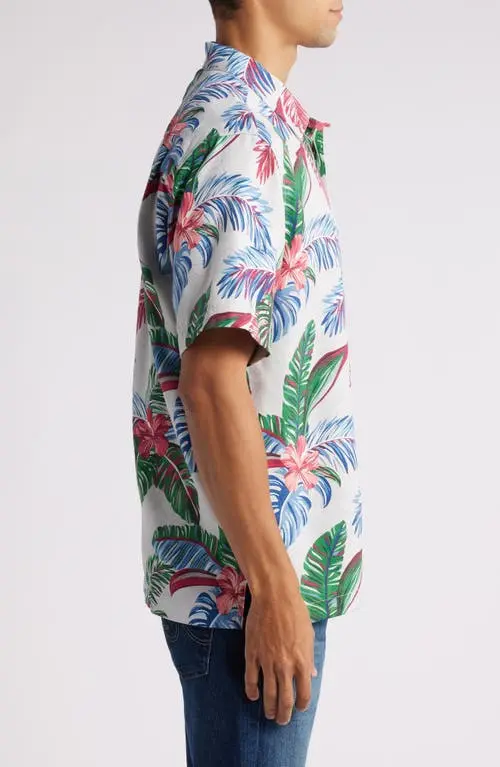 Tommy Bahama Frond Fusion Short Sleeve Silk Blend Button-up Shirt