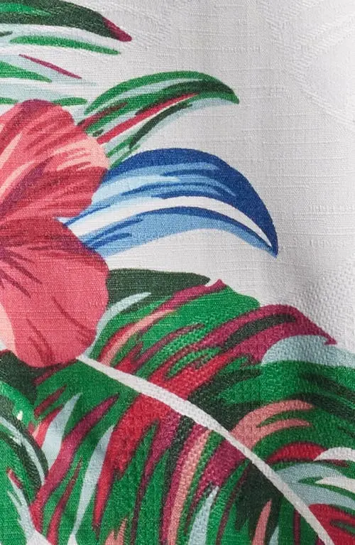 Tommy Bahama Frond Fusion Short Sleeve Silk Blend Button-up Shirt