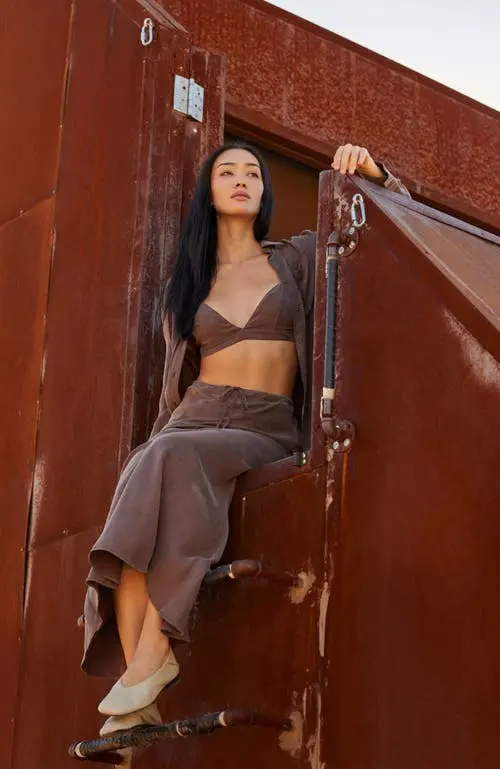 CRESCENT Bralette & Button Up Cupro Set