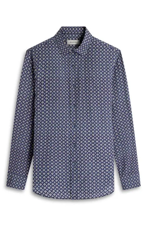 Bugatchi Julian Shaped Fit Mosaic Print Button-up Shirt