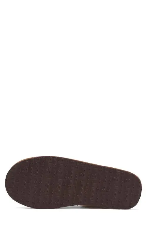Barbour Everitt Sueded Mule Slipper - Camel Beige