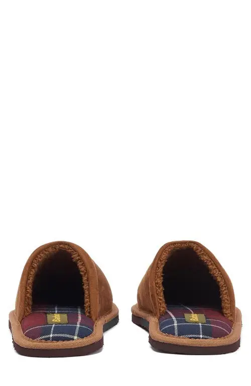 Barbour Everitt Sueded Mule Slipper - Camel Beige