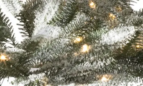 BALSAM HILL Frosted Alpine Balsam Fir Pre-lit Artificial Tree