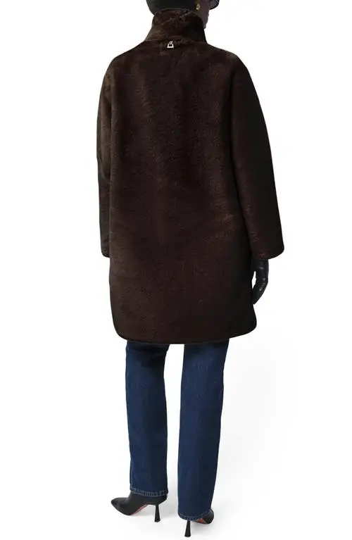 Apparis Blair Mid-length Faux Fur Coat - Espresso