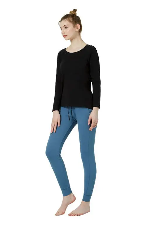 REBODY Essentials Long Sleeve Top - Black