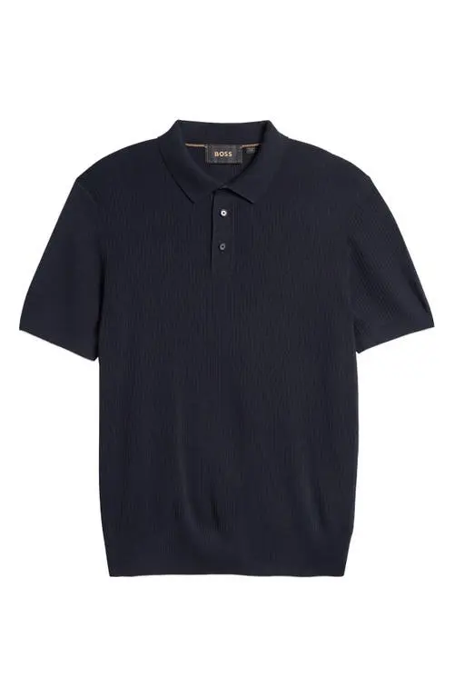 Hugo Boss Darco Rib Silk & Cotton Polo
