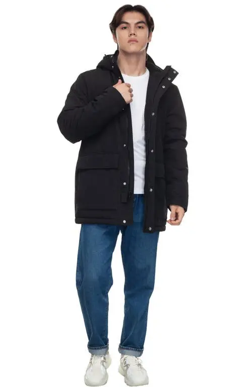ROKKA&ROLLA Midweight Winter Parka - Black