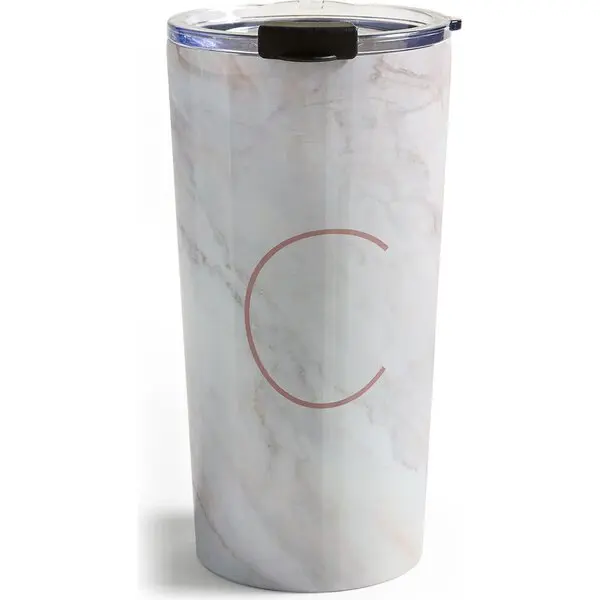 DENY DESIGNS Marbled Monoram Travel Mu - R