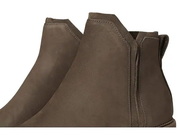 Toms Hailey Leather Ankle Boots With Block Heel