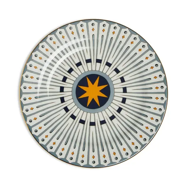La DoubleJ Dessert Plates Porcelain Solar, Set Of 4
