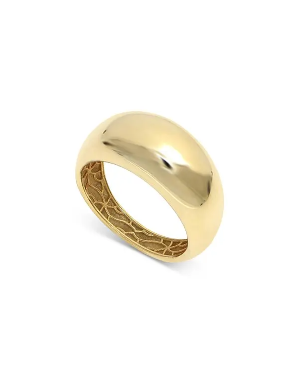 Bloomingdale'S 14k Yellow Domed Mirror Ring - Gold