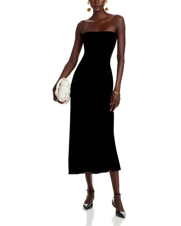Veronica Beard Strapless Flora Dress