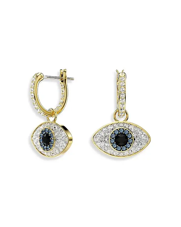 SWAROVSKI Symbolica Evil Eye Charm Hoop Earrings - Multi