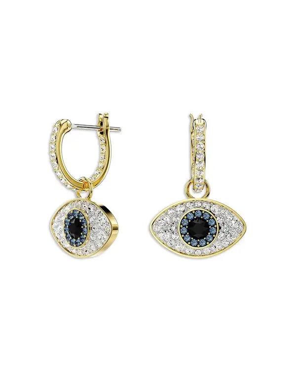 SWAROVSKI Symbolica Evil Eye Charm Hoop Earrings - Multi