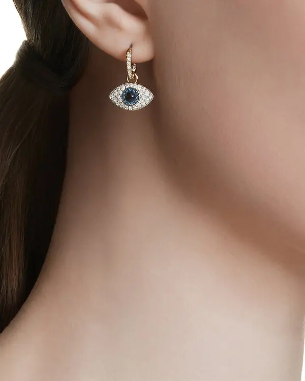 SWAROVSKI Symbolica Evil Eye Charm Hoop Earrings - Multi