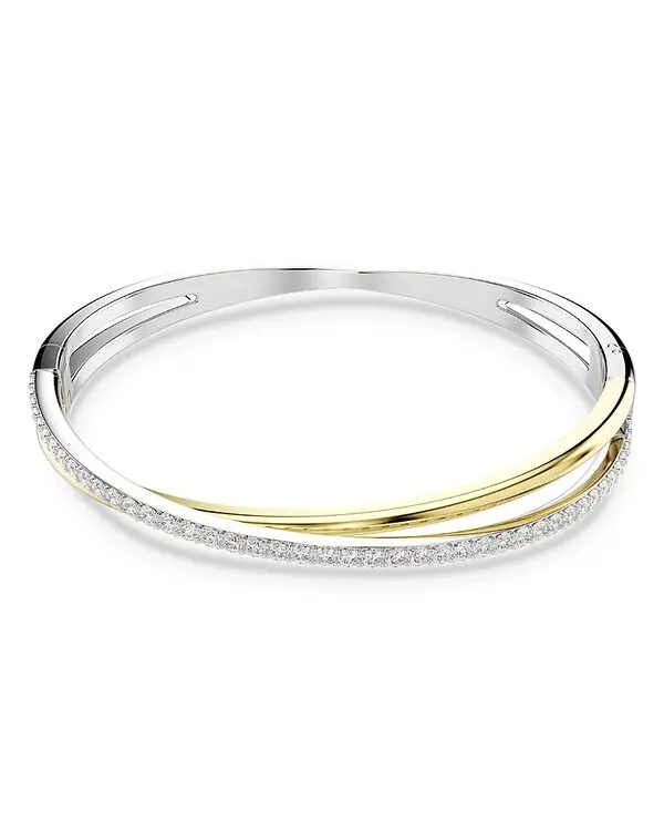 SWAROVSKI Hyperbola Crystal Bangle Bracelet - Two Tone