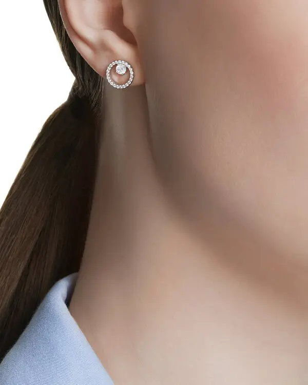 SWAROVSKI Constella Crystal Stud Earrings - Silver