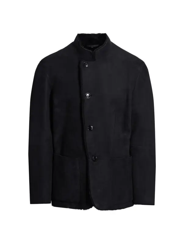 Giorgio Armani Suede Shearling Jacket