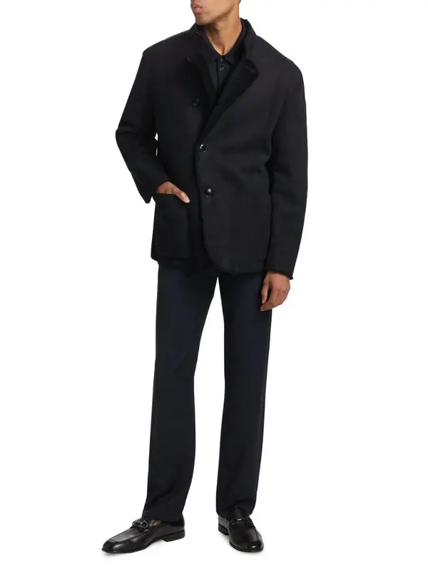 Giorgio Armani Suede Shearling Jacket