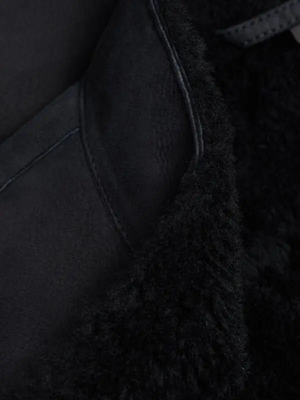 Giorgio Armani Suede Shearling Jacket