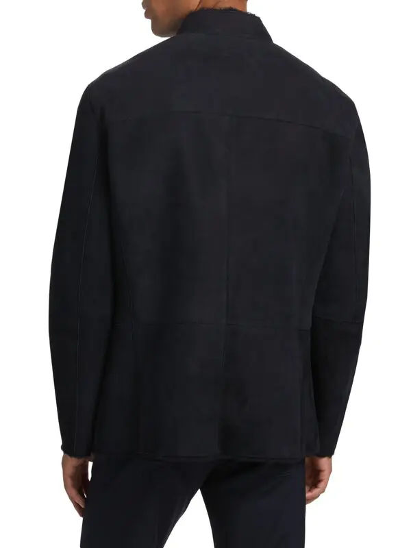Giorgio Armani Suede Shearling Jacket